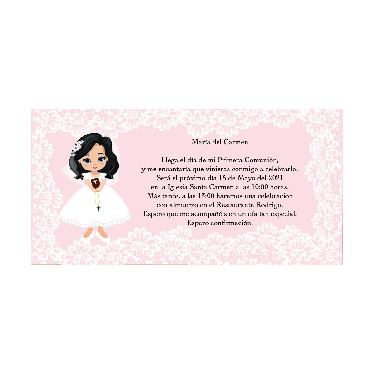 Imágenes De Primera Comunion Niña