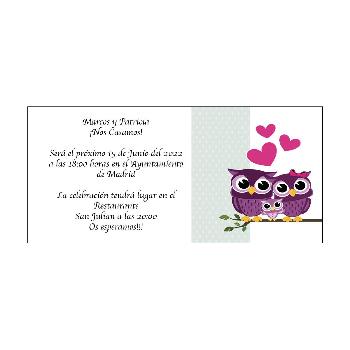 Invitaciones De Búho Para Imprimir Niña