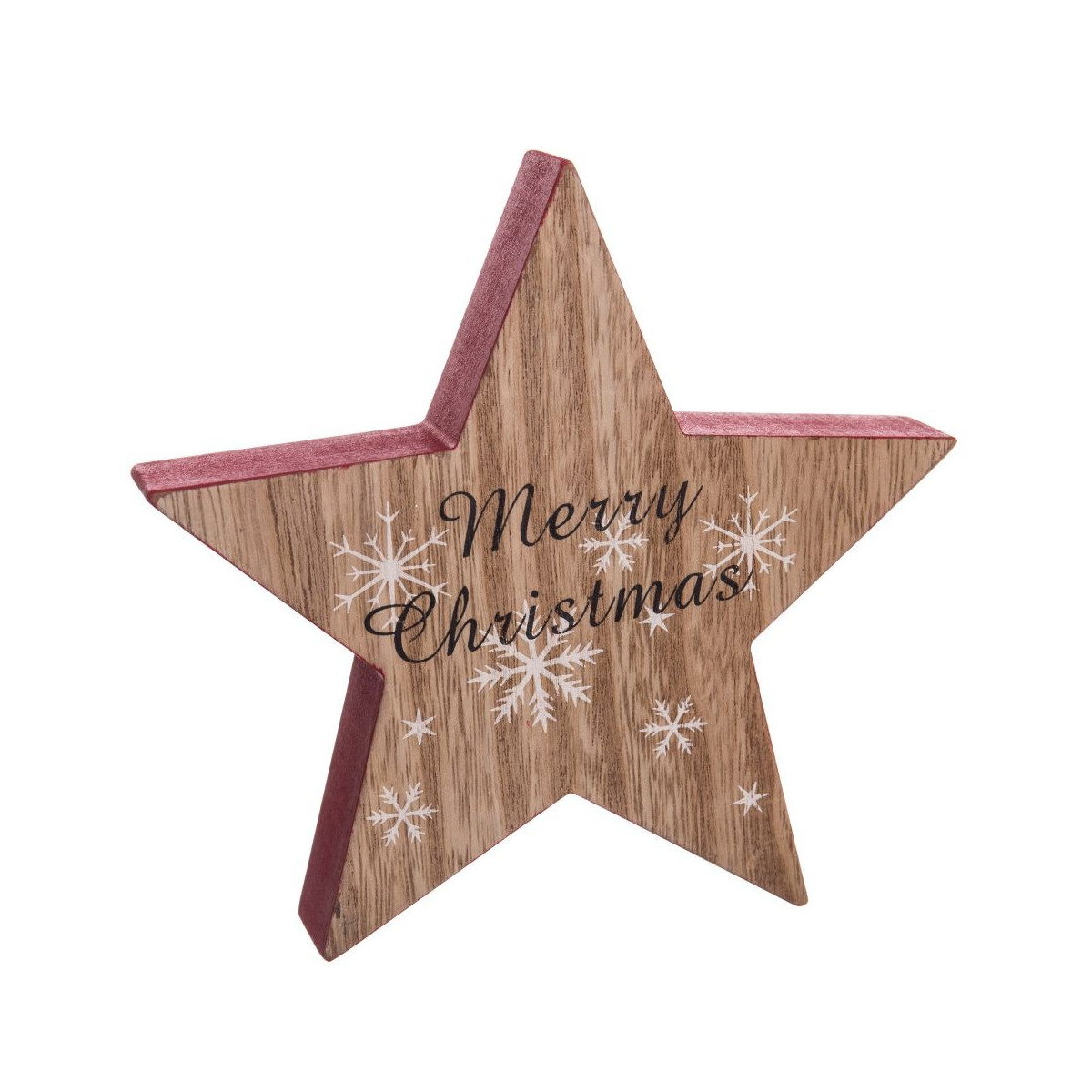 Estrella Feliz Navidad Madera 16 X 2 50 X 16 Cm