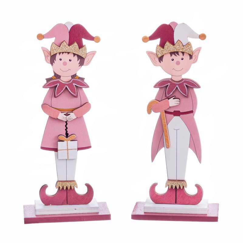 Figuras Elfos Madera 2 M 15 X 3 50 X 6 50 Cm