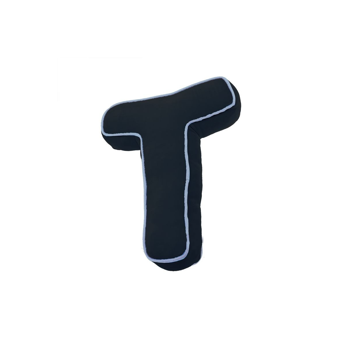 Cojin Forma Letra T Azul Marino