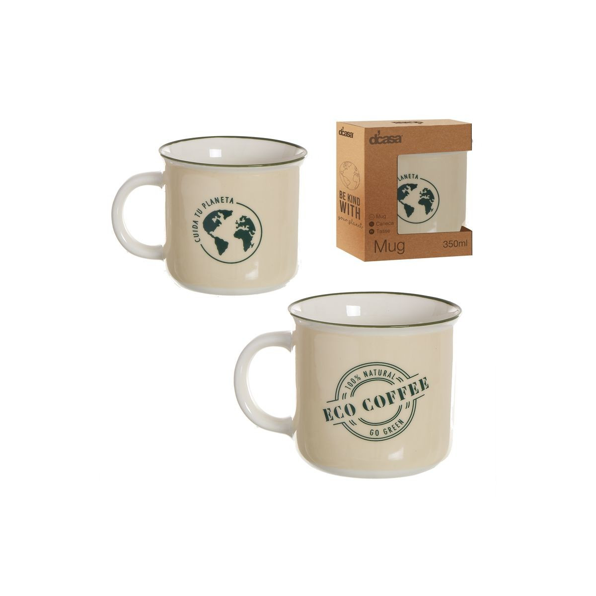 Mug 375Ml Vintage Eco Life 2M