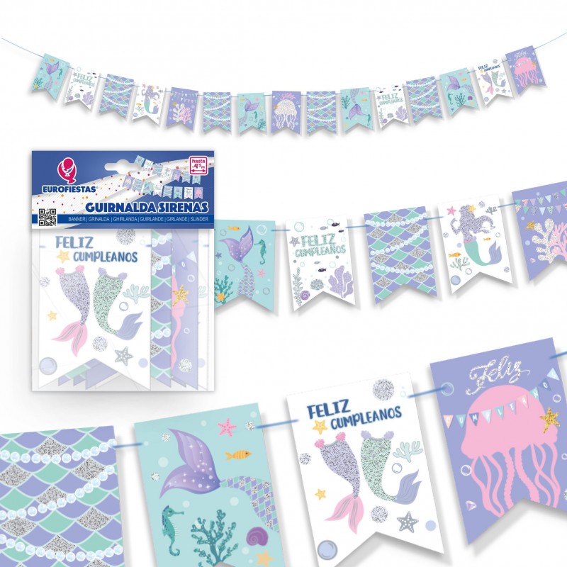 Guirnalda Banderines Sirena