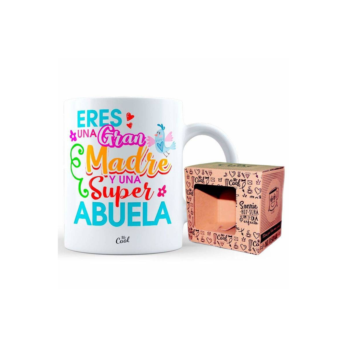 Taza Eres Una Gran Madre Y Una Super Abuela V2