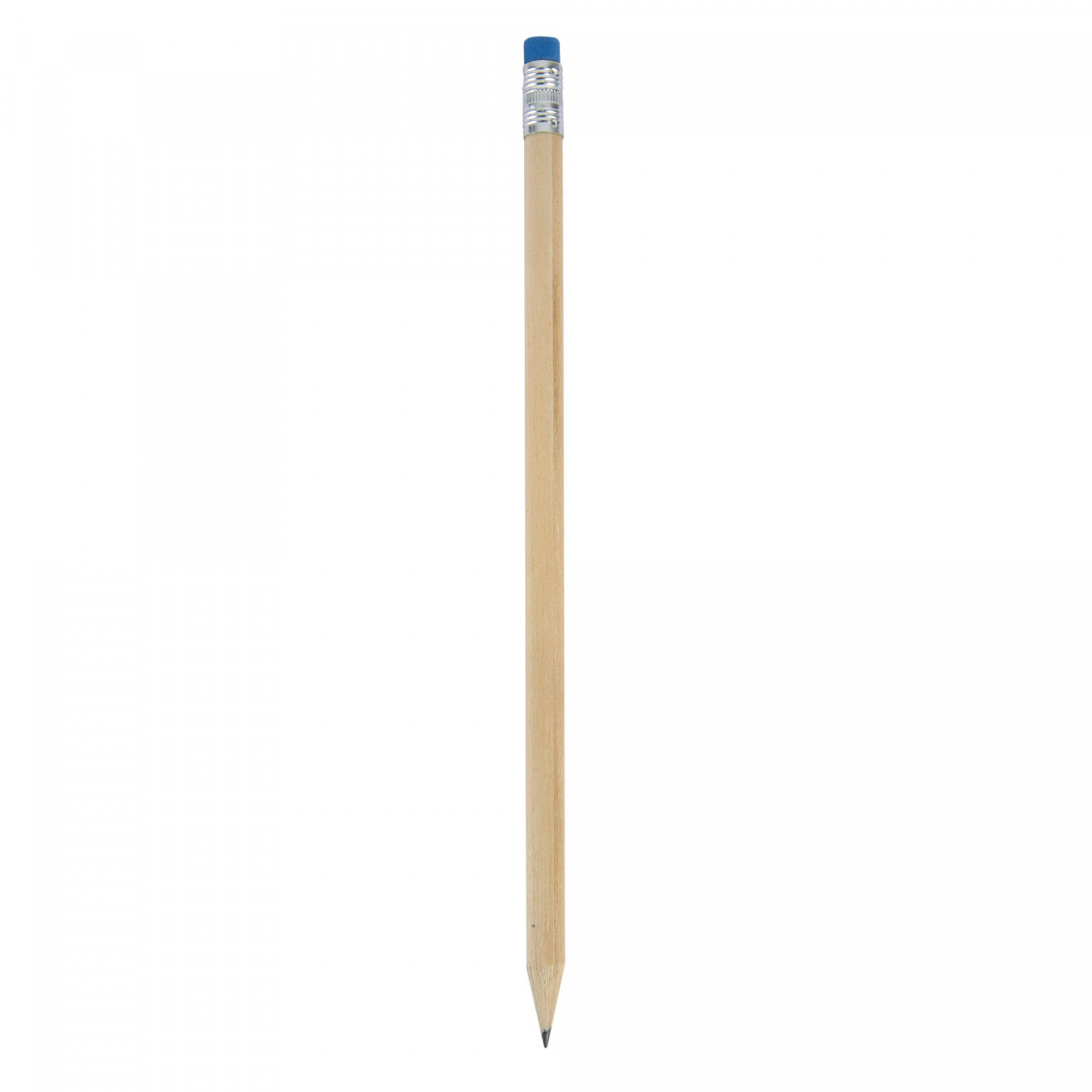 Lapiz Madera Con Goma Color Azul