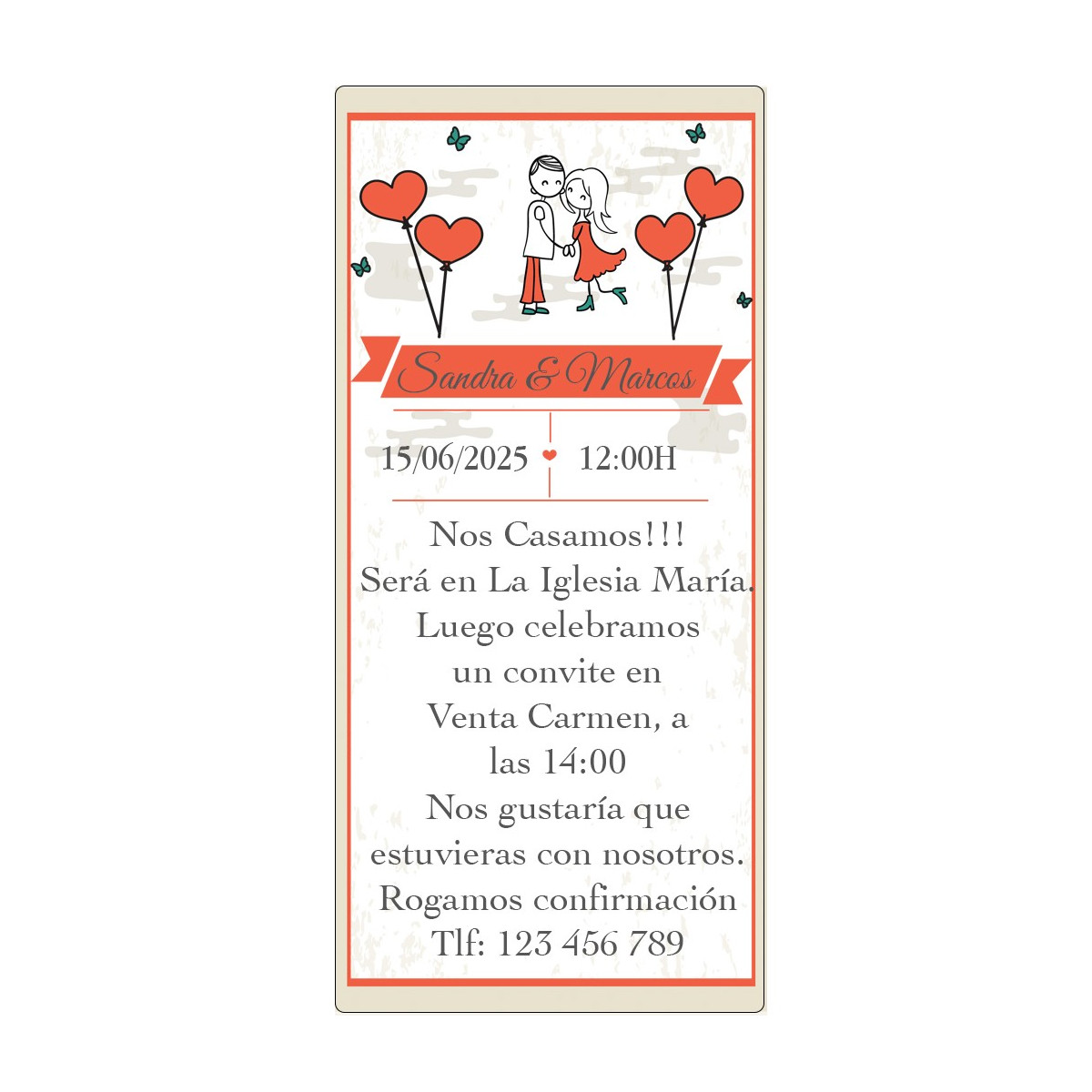 Invitaciones Personalizadas Invitaciones De Bodas Personalizadas Y