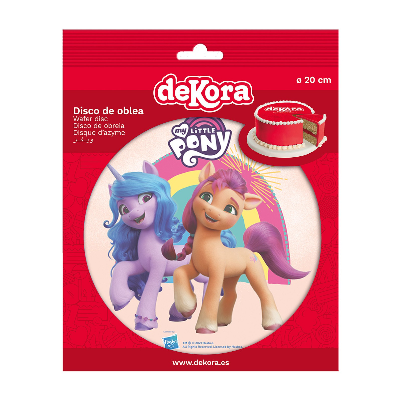 Oblea Comestible Para Decoración De Tarta Con Diseño My Little Ponny