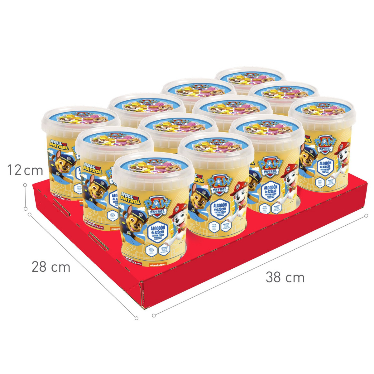 Algodón De Azúcar Con Sticker De La Patrulla Canina