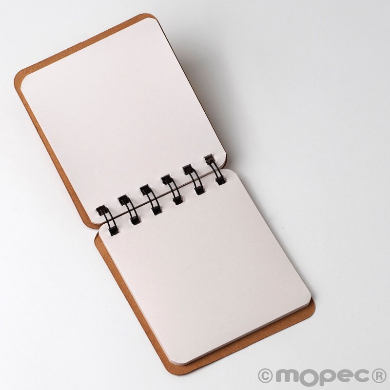 Libreta Pequeña Kraft Con Espiral