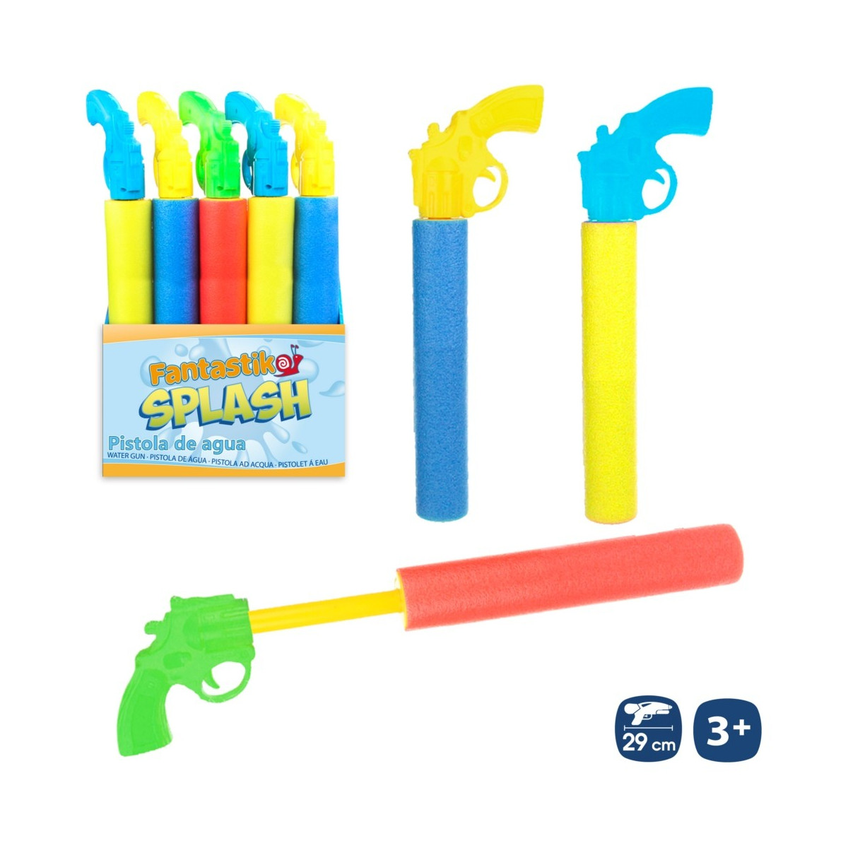 Pistola De Agua Foam Revolver