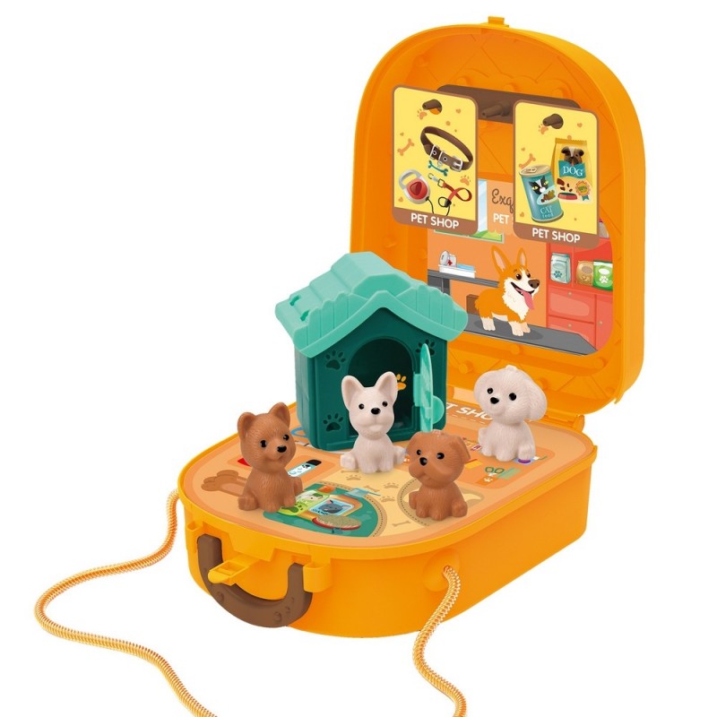 Mochila De Juguete Con Mini Perritos Para Jugar