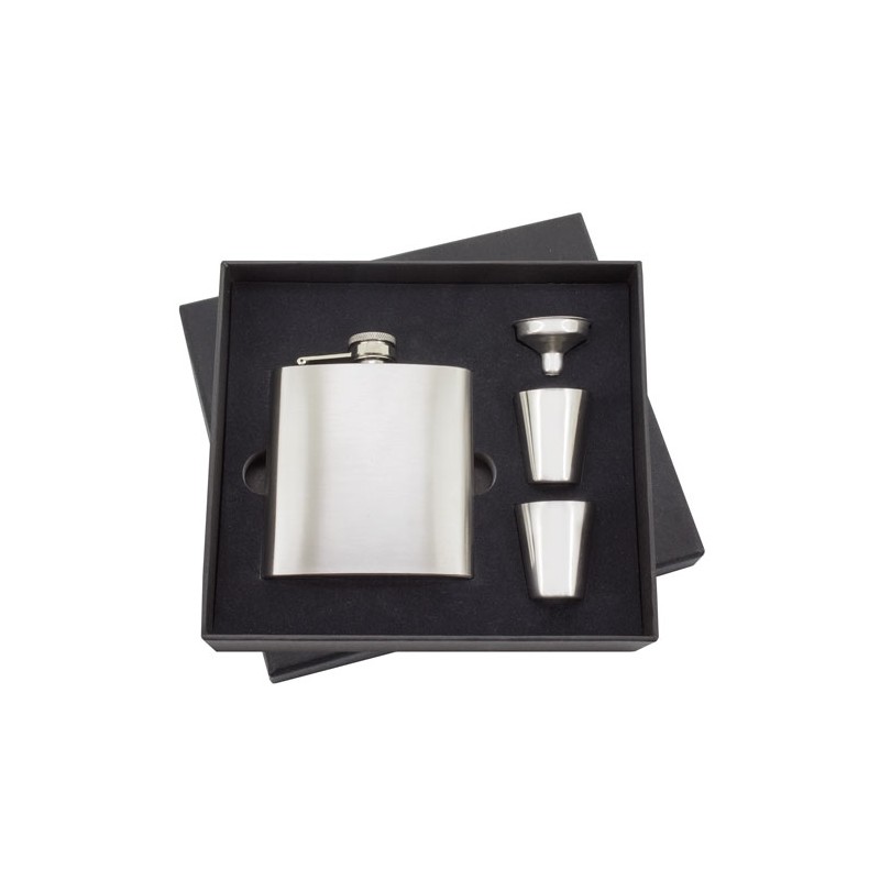 Set De Petaca Con Vasos De Acero Inoxidable Para Regalar