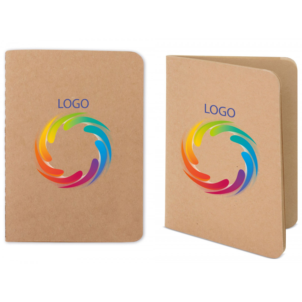 Libreta Reciclada Personalizada Con Logo A Todo Color Y Texto