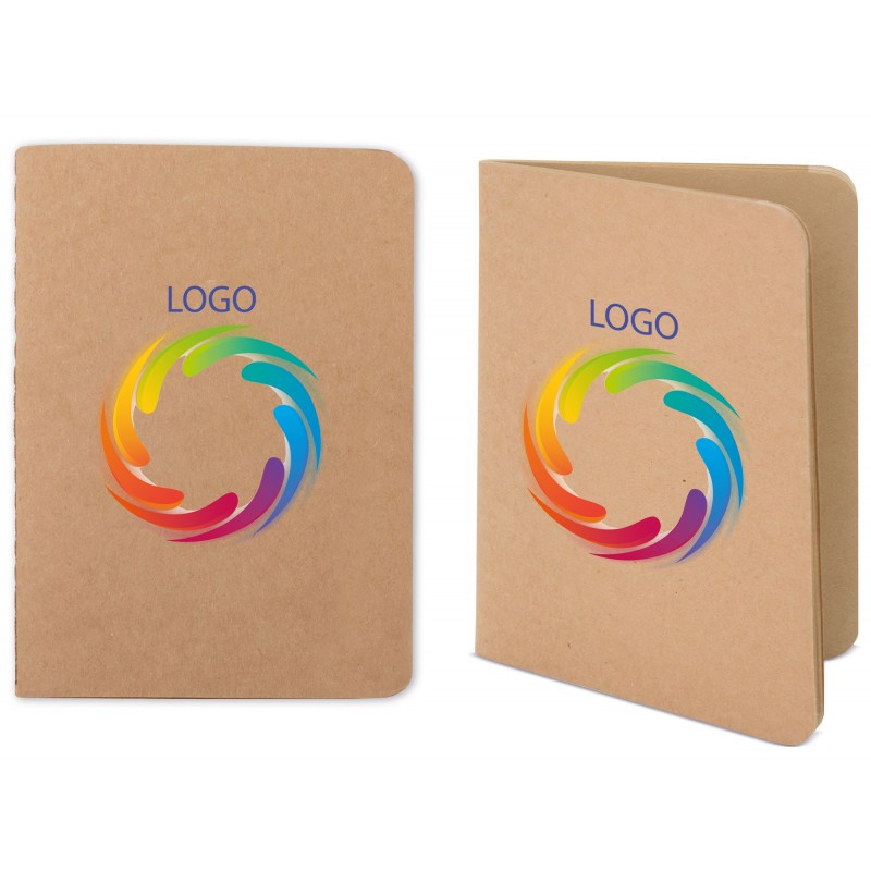 Libreta Reciclada Personalizada Con Logo A Todo Color Y Texto