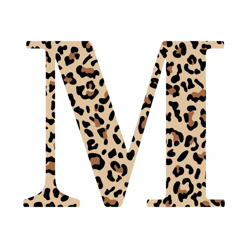 Plantilla Letras Para Personalización En Textil