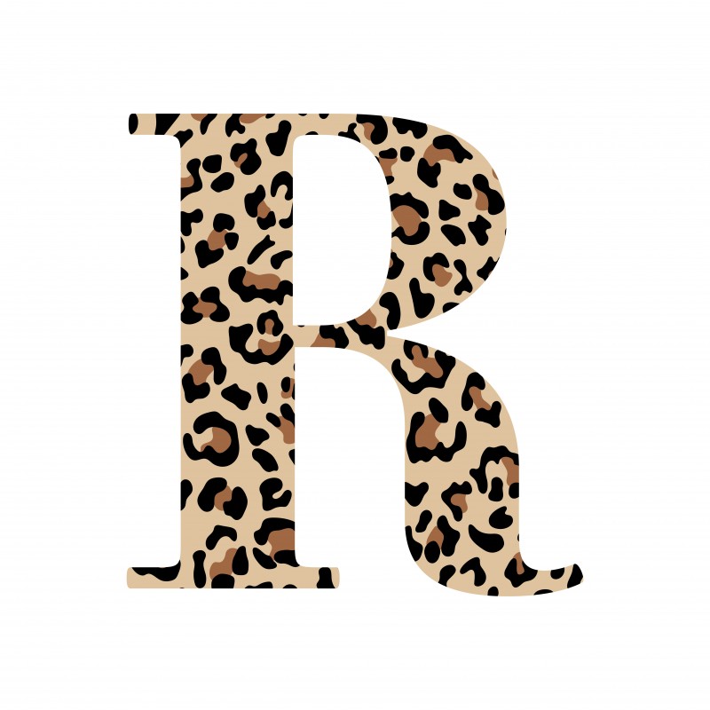 Plantilla Letras Para Personalización En Textil