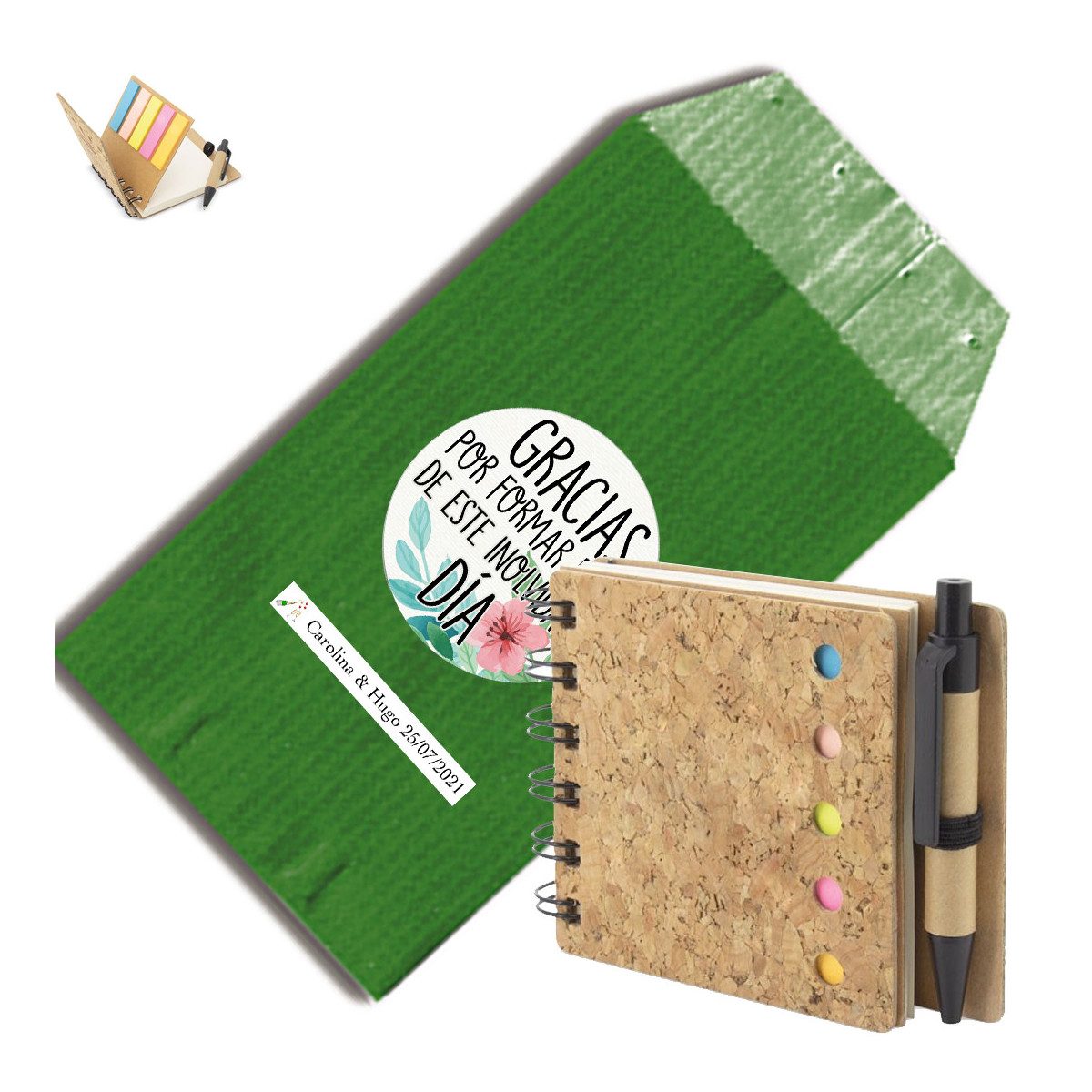 Libreta De Anillas Con Post It Y Hojas Más Bolígrafo Para Escribir En ...