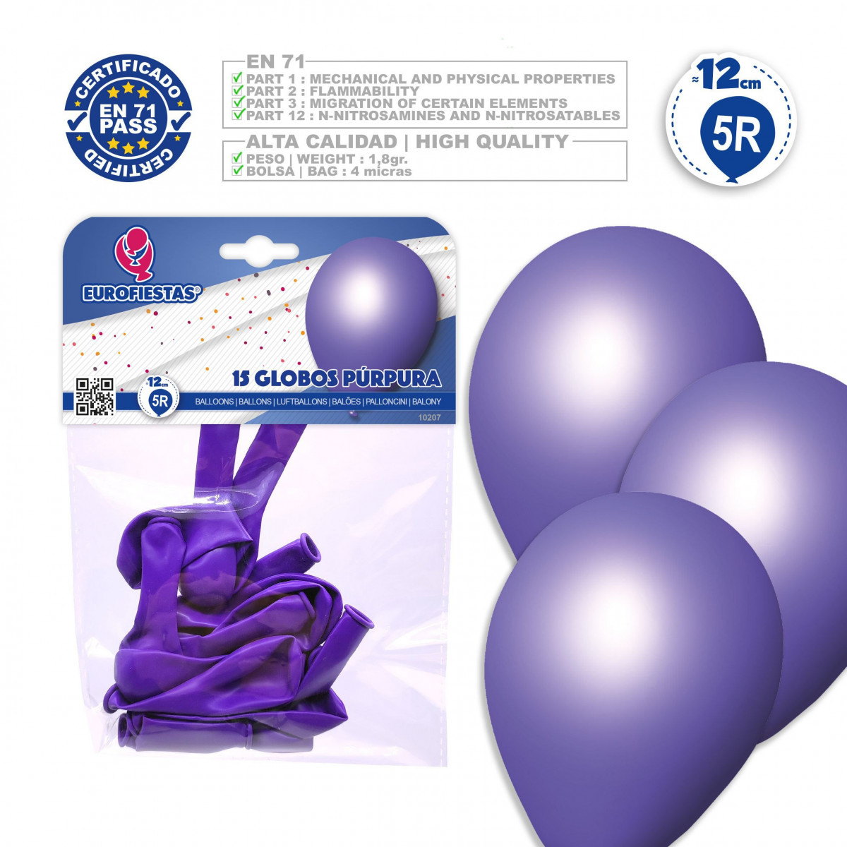 Globos 5R 15 Purpura