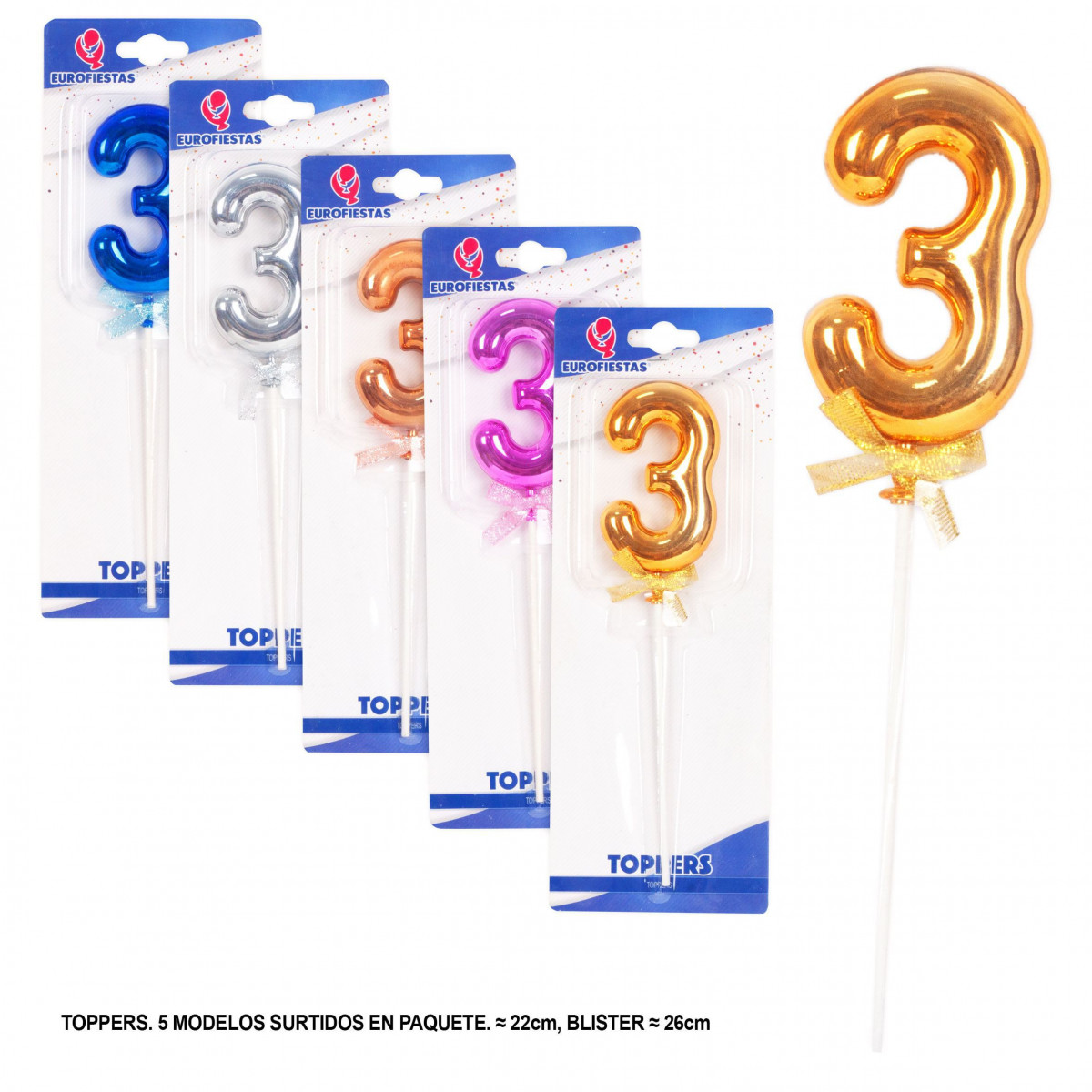 Topper Numero 3 5 Mds