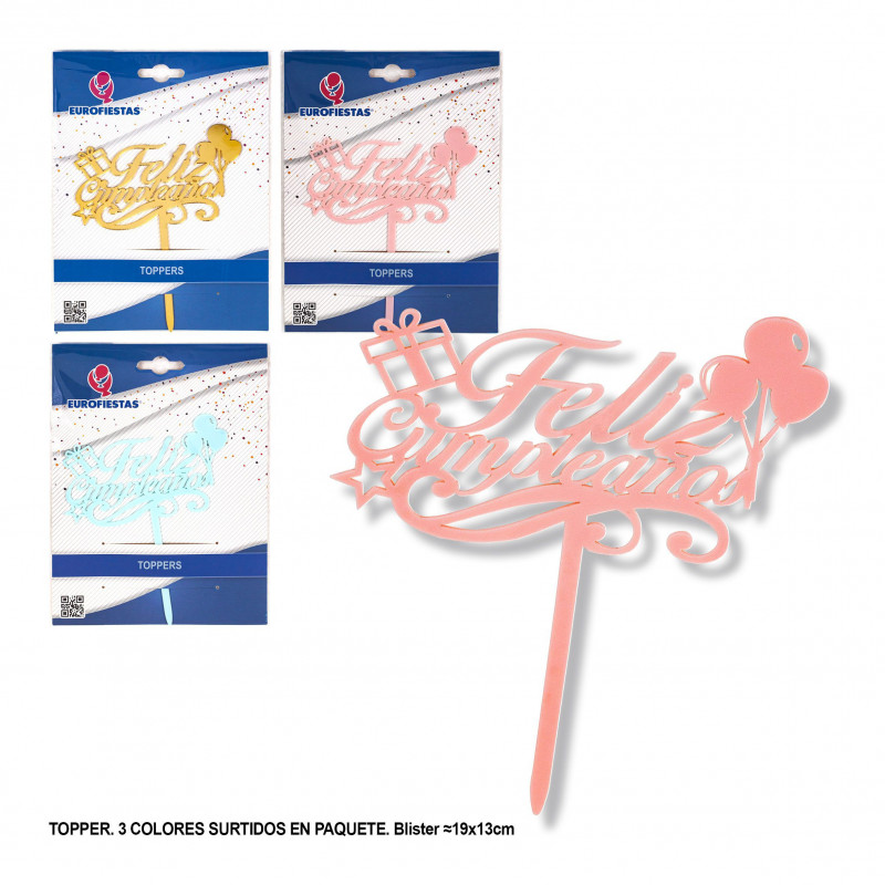 Topper Feliz Cumpleaños