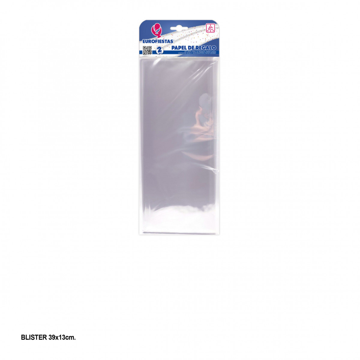 2 Papel Celofan 64X47Cm Transparente