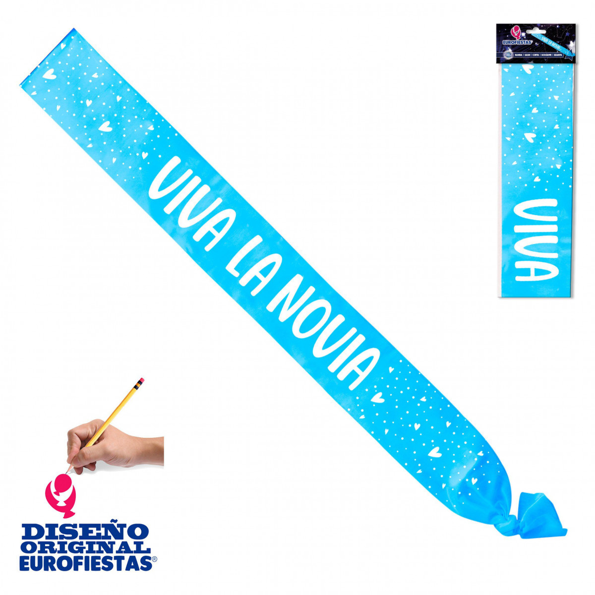 Banda Lisa Color Blanca 200X9Cm Para Celebraciones