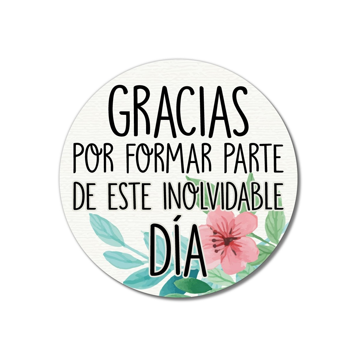 Taza De Cristal Con Asa Y Adhesivo Con Frase De Agradecimiento