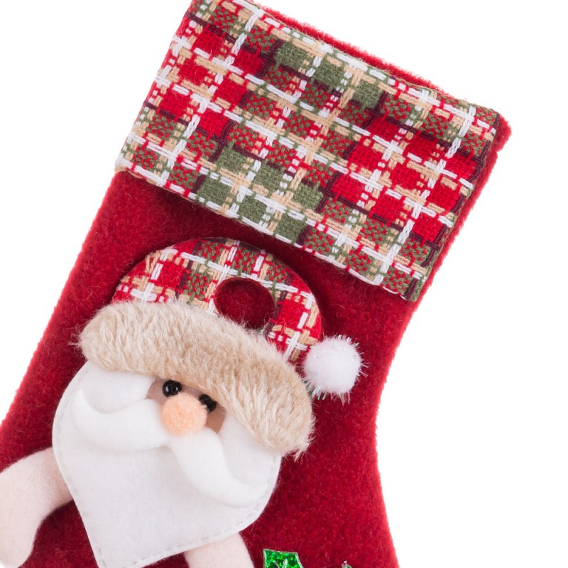 Calcetín De Navidad Con Papá Noel