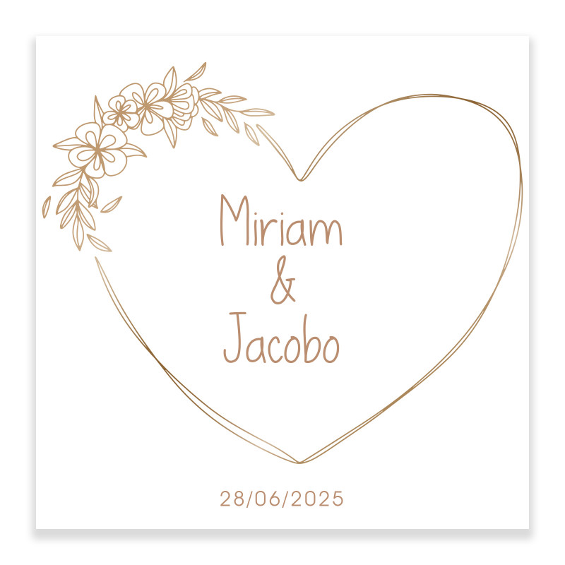 Corazones De Caramelo Personalizados Para Bodas Adorno Para Tarta De