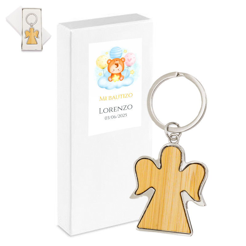 Recuerdos De Boda Pack 60 Llaveros ángel De La Guarda - Con Bolsas De ...