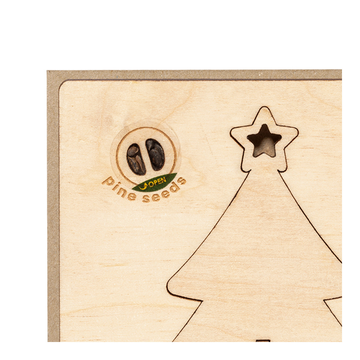 Postal Navideña Con Manualidad En Forma De Árbol De Navidad