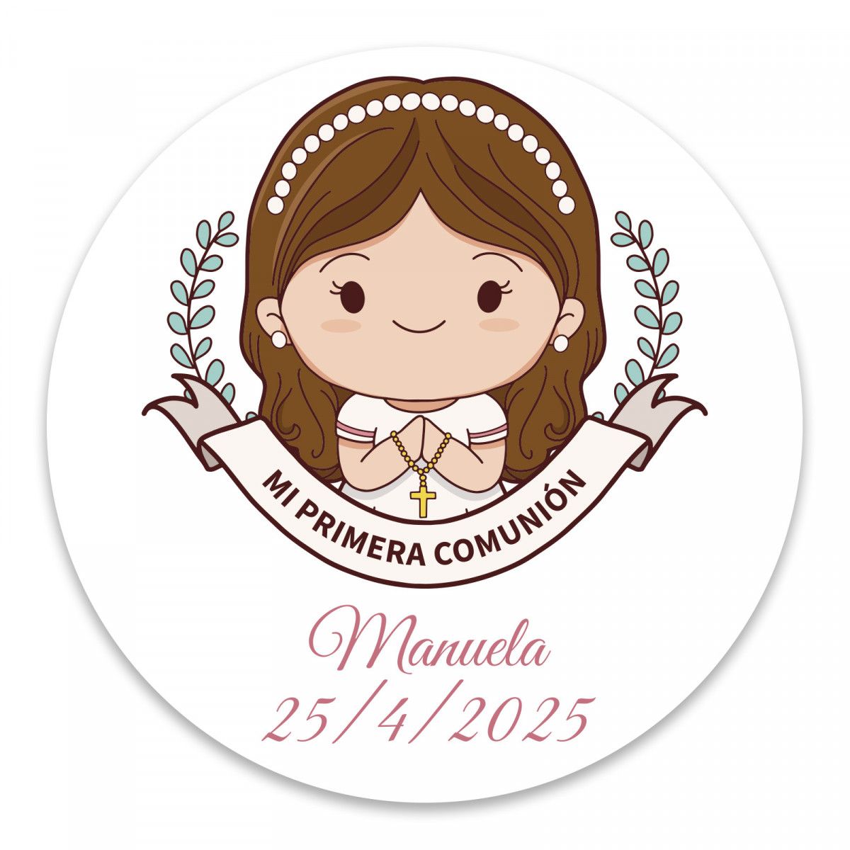 Logotipo De Primera Comunión Sello Comunión Personalizado Mi