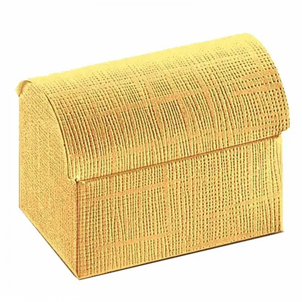 Monedas De Chocolate En Baúl De Cartón Dorado Personalizado Con