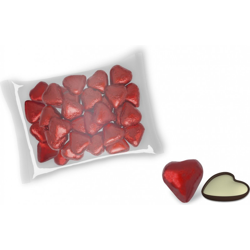 Bombones En Forma De Corazón De Chocolate Con Adhesivo Personalizado