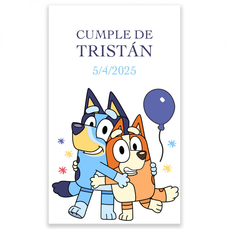 Bluey Y Bingo Bolsa Con Juegos Y Dulce Para Regalar