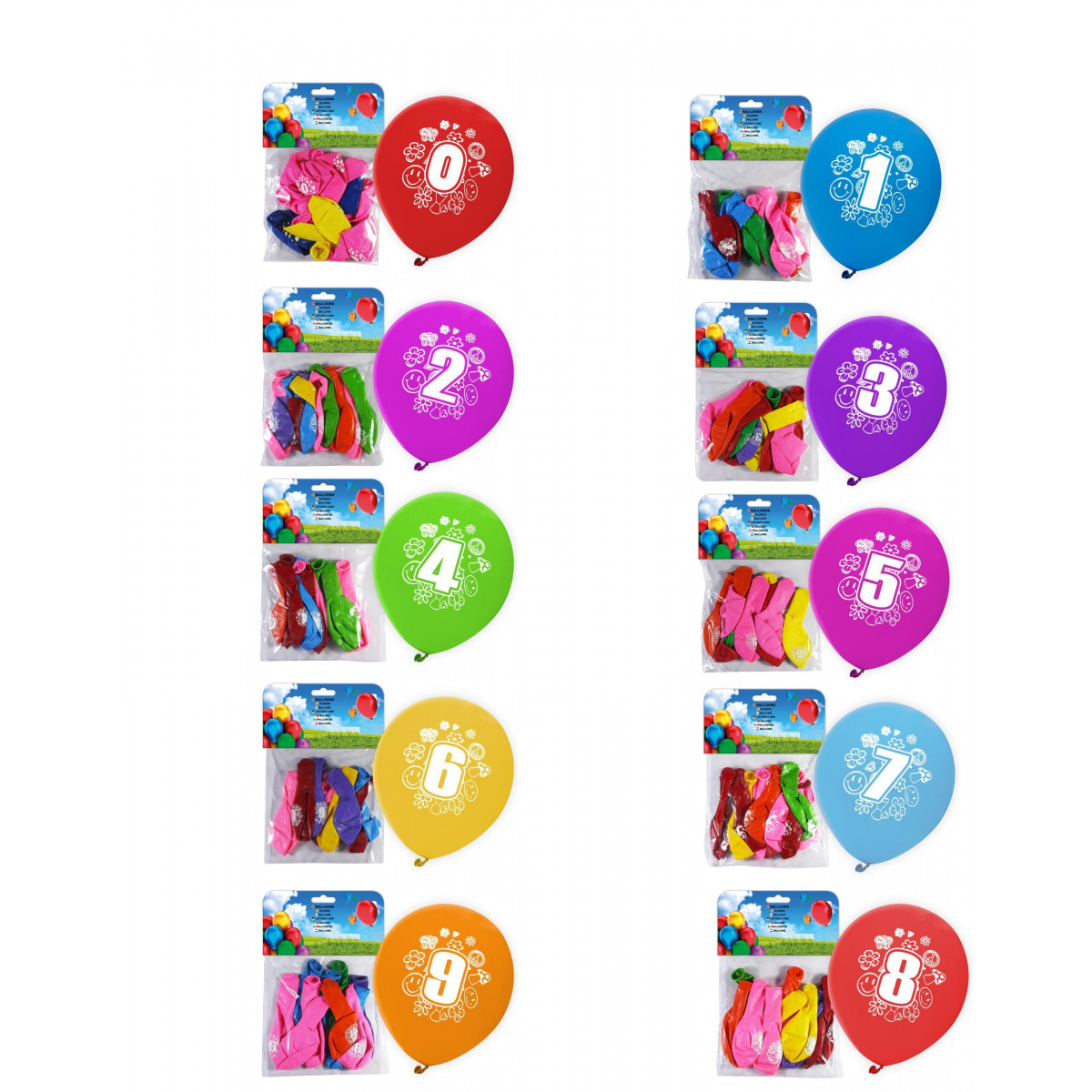 Globos De Números Metálicos